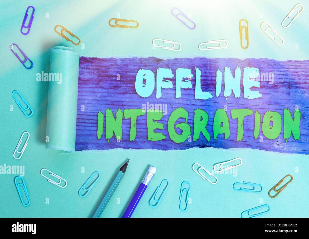 Handwriting text writing Offline Integration. Conceptual photo First ...