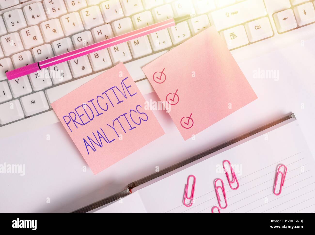 Handwriting Text Predictive Analytics Conceptual Photo Optimize