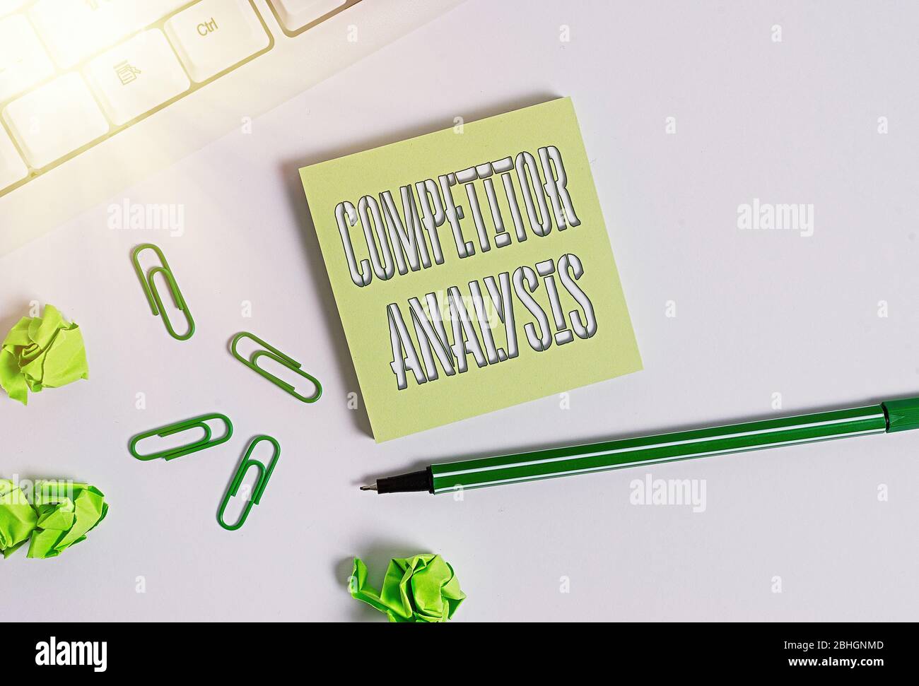 Text sign showing Competitor Analysis. Business photo showcasing ...