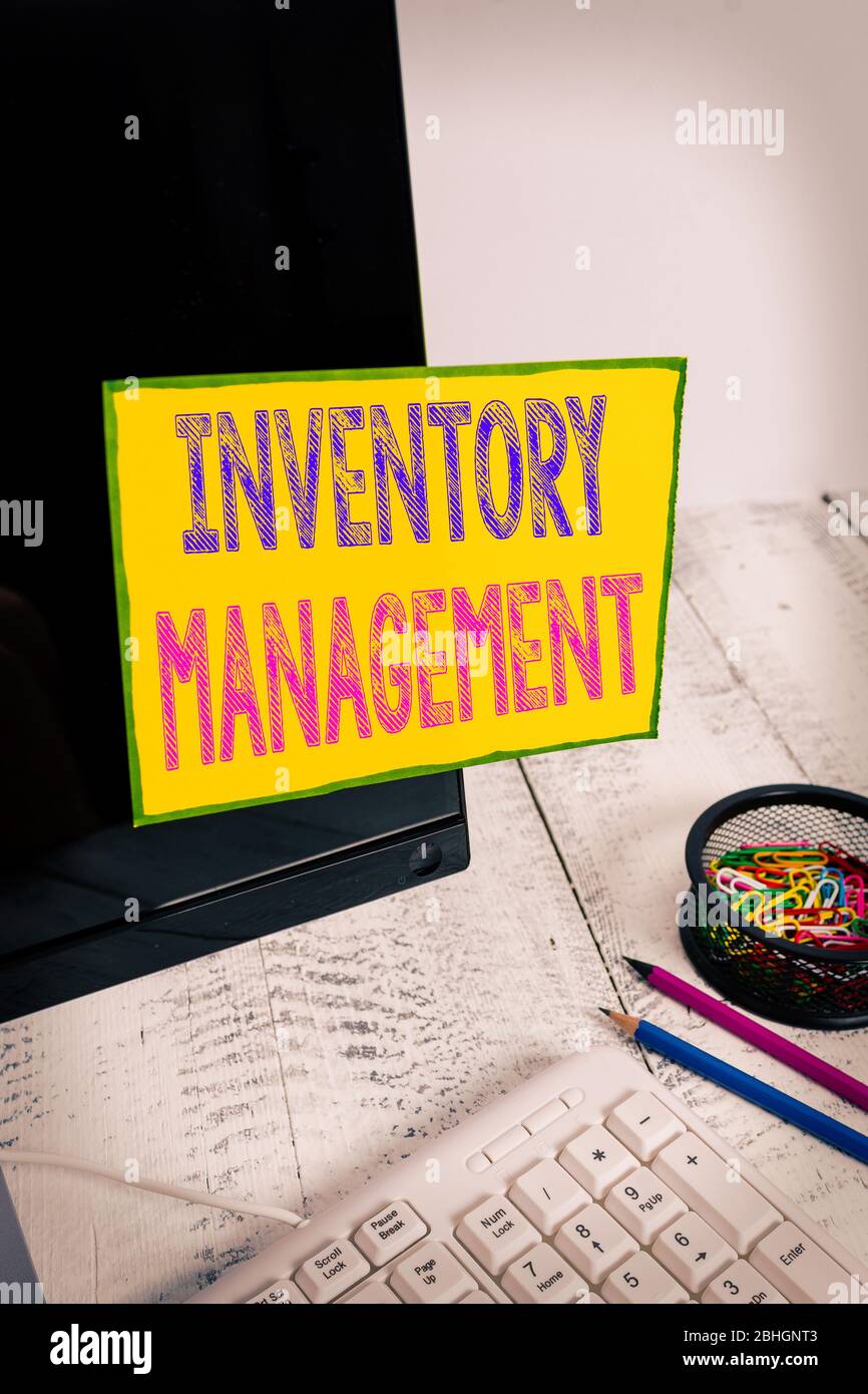 Handwriting text Inventory Management. Conceptual photo Overseeing ...