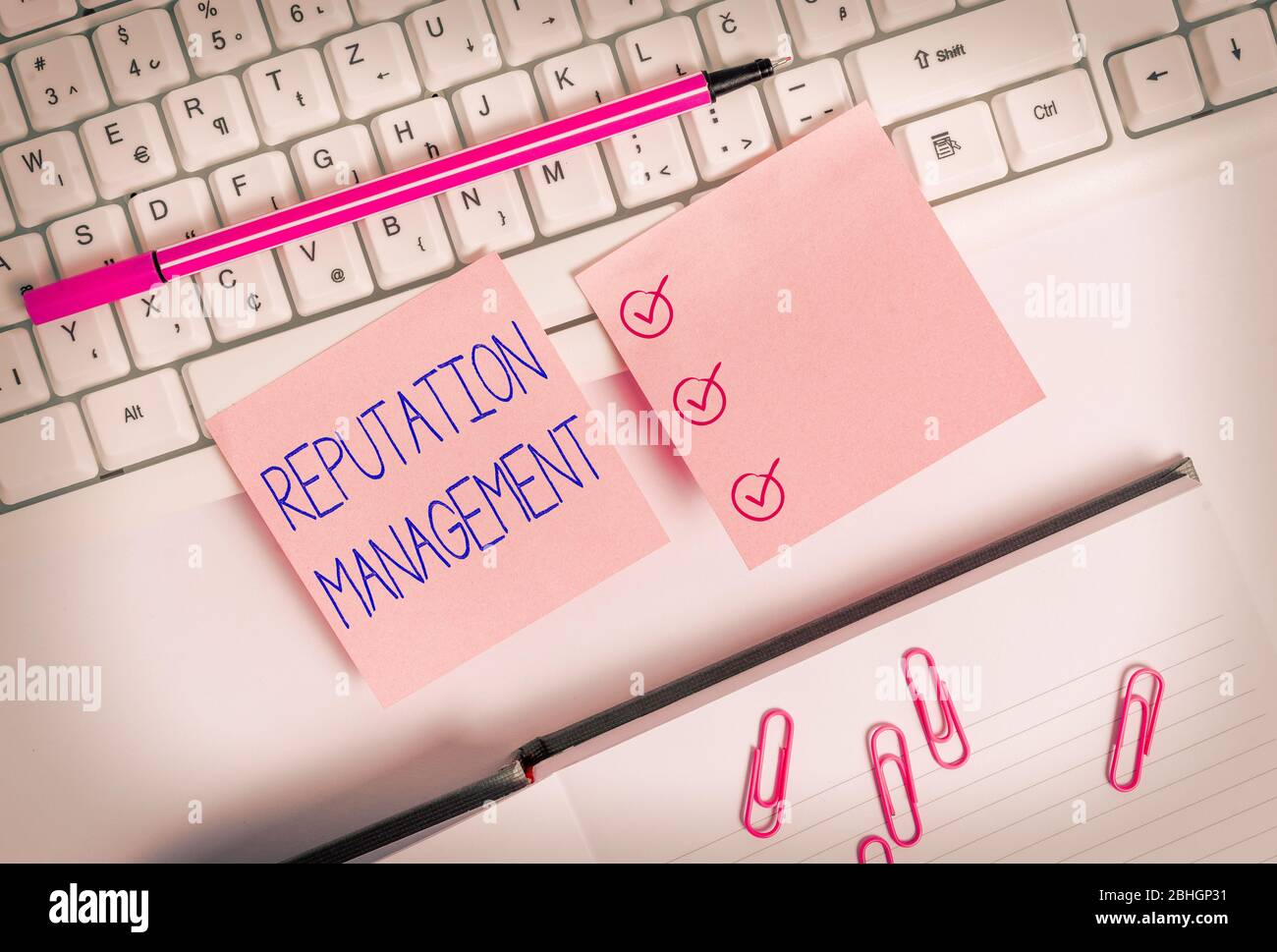 Handwriting text Reputation Management. Conceptual photo Influence and ...