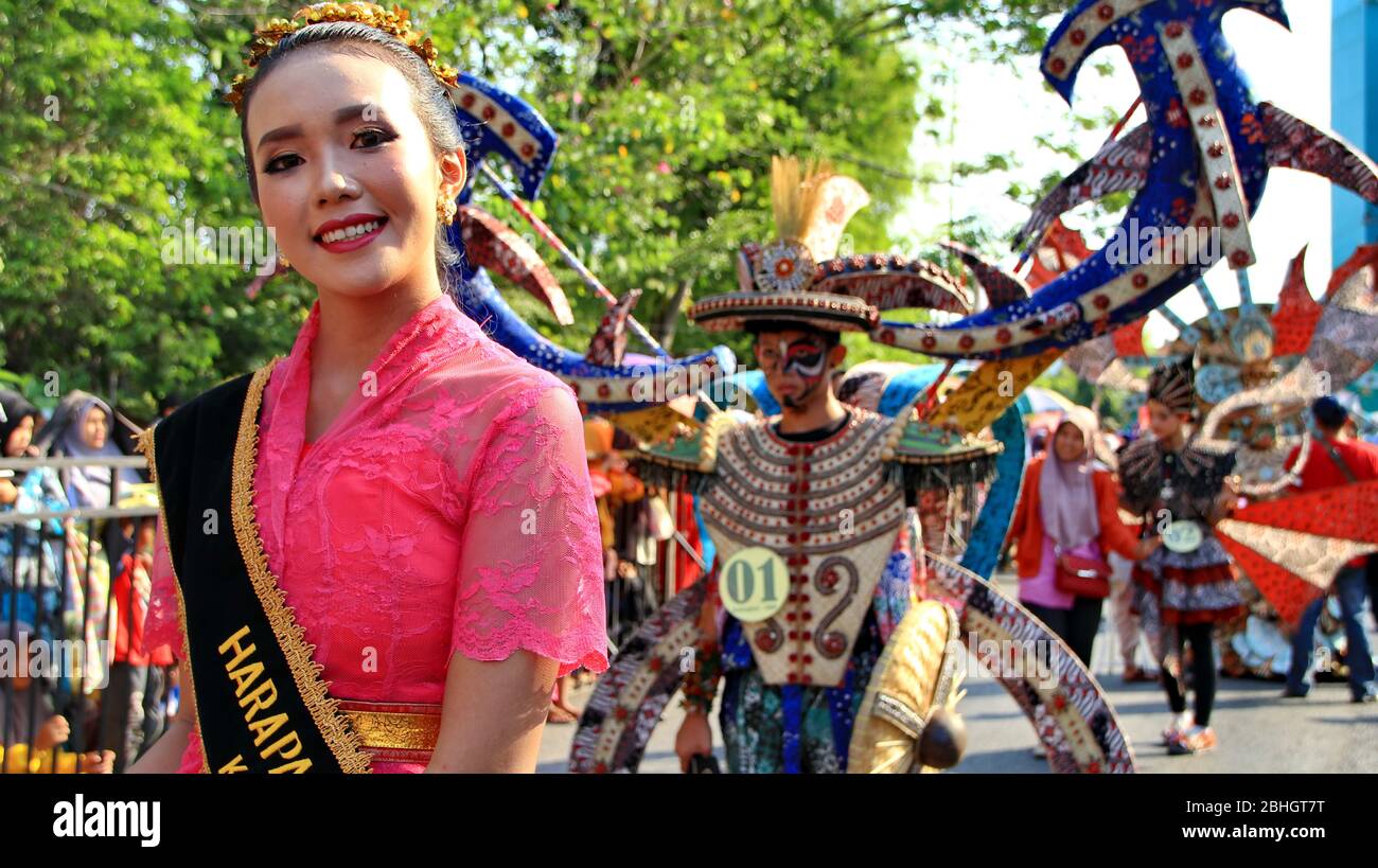 Pekalongan / Indonesia - October 6, 2019: beautiful women participate ...