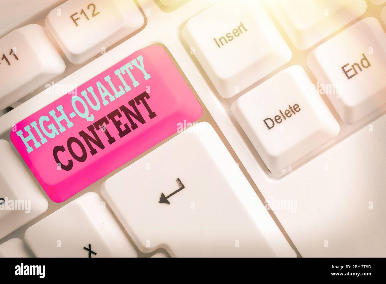 Word writing text High Quality Content. Business photo showcasing ...