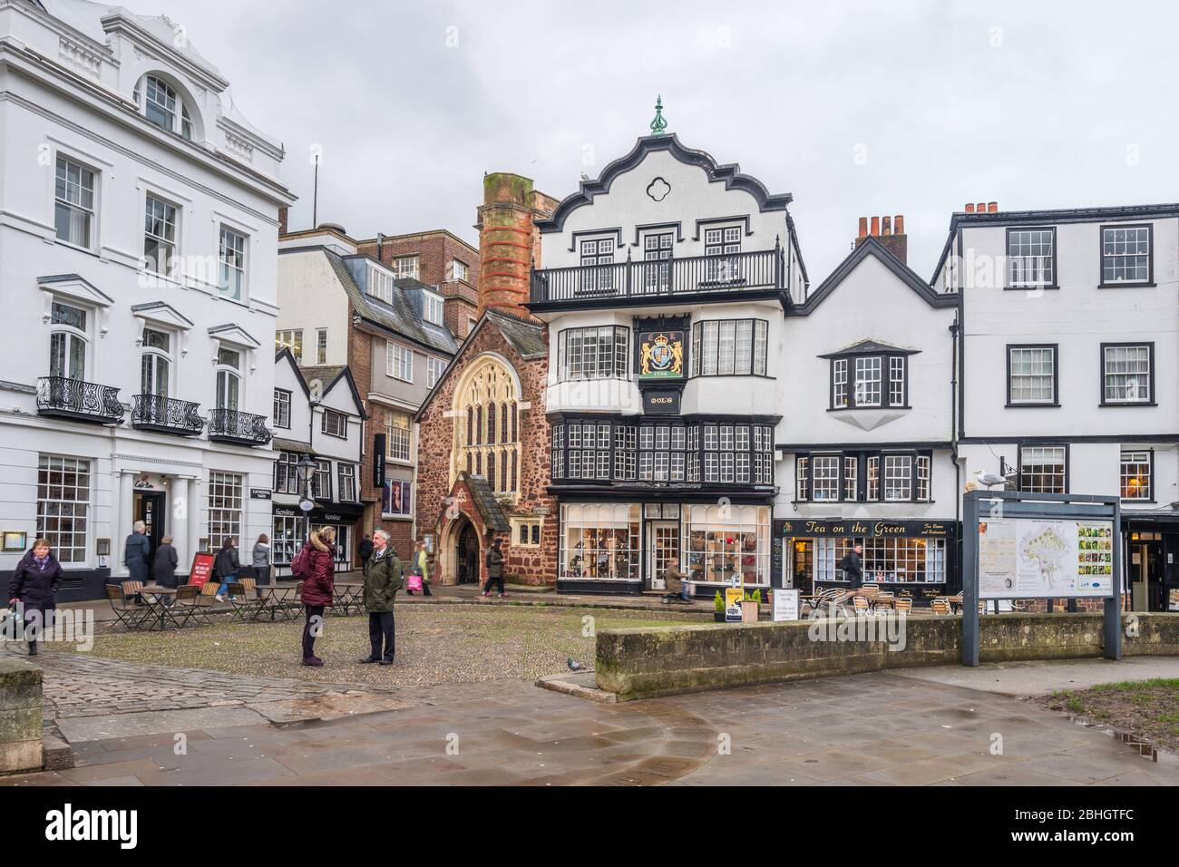 Exeter cathedral yard hi-res stock photography and images - Alamy
