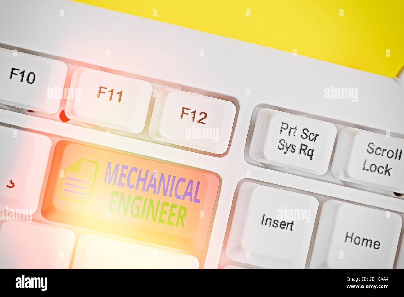 Writing note showing Mechanical Engineer. Business concept for Applied ...