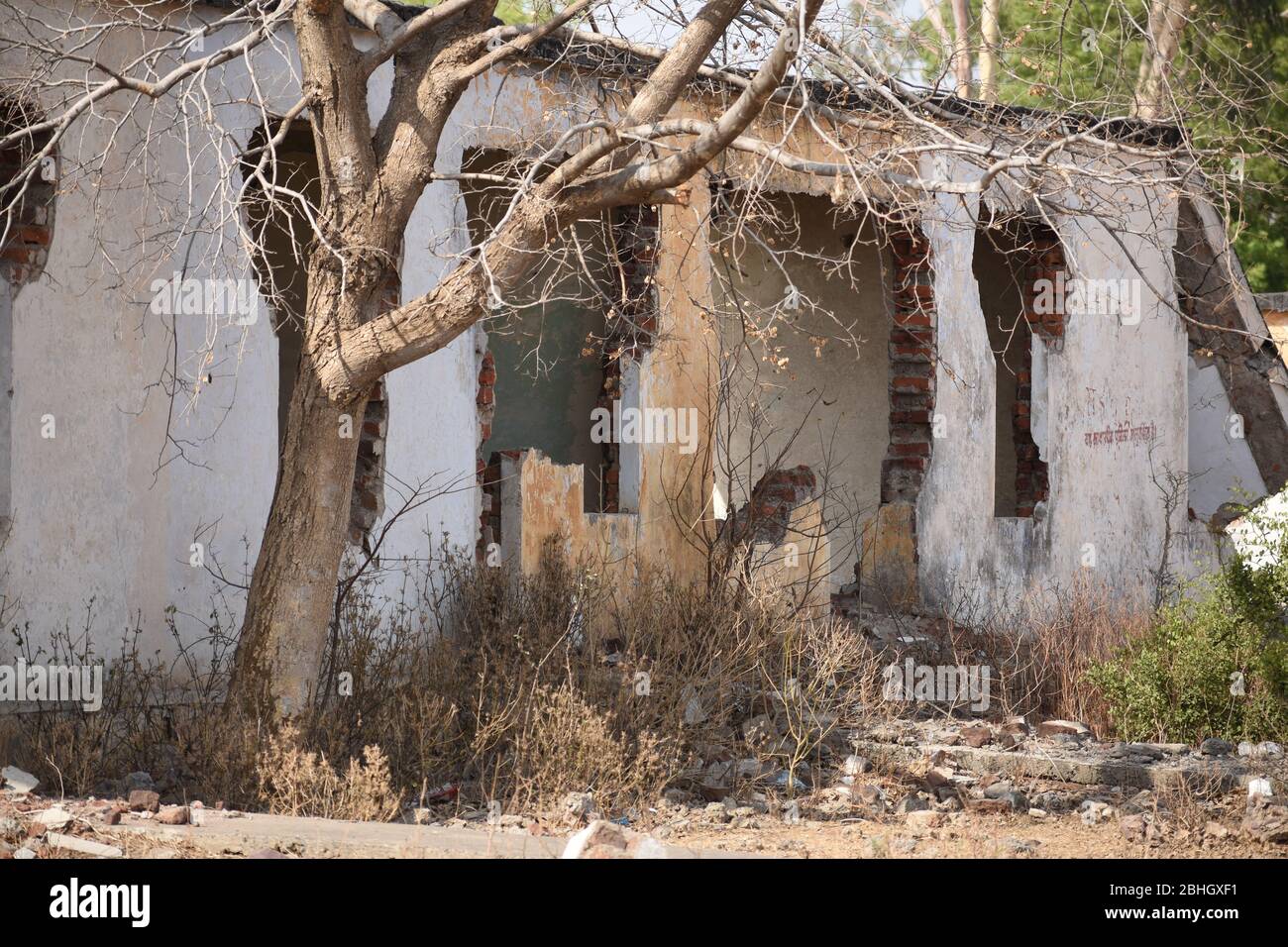Broken Abandoned houses and building Stock Photo - Alamy