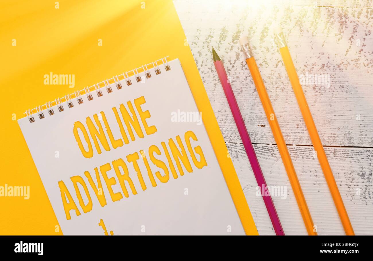 Handwriting text Online Advertising. Conceptual photo Internet Web ...