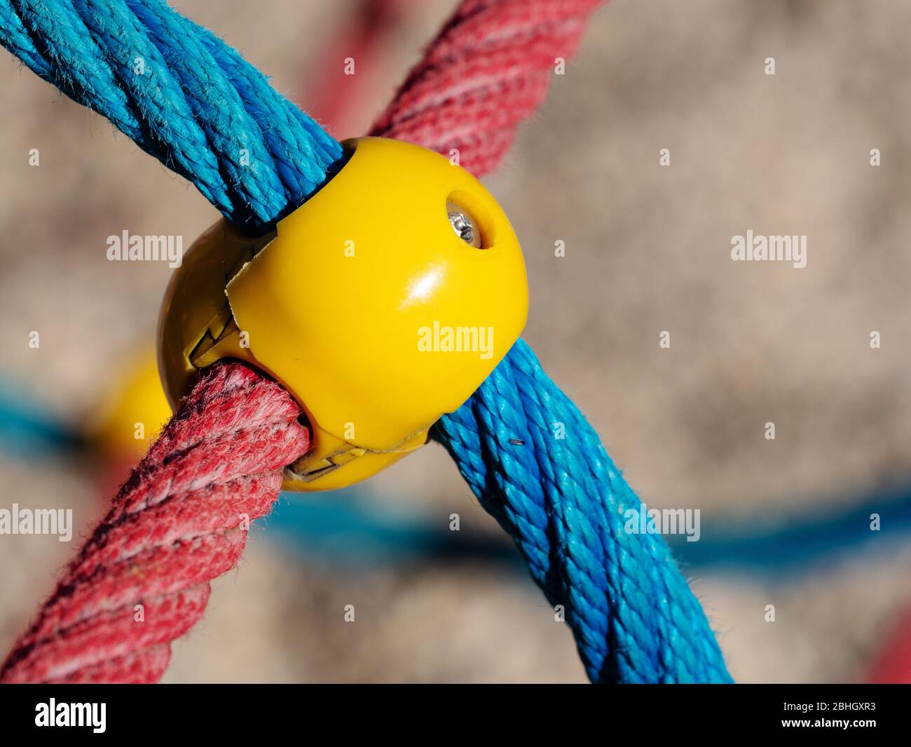 Jointed point of ropes in children spider web, use a symbol for ...