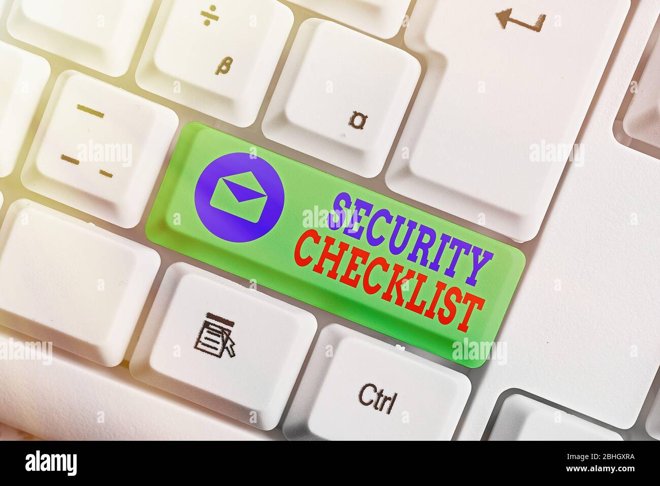 Word writing text Security Checklist. Business photo showcasing ...