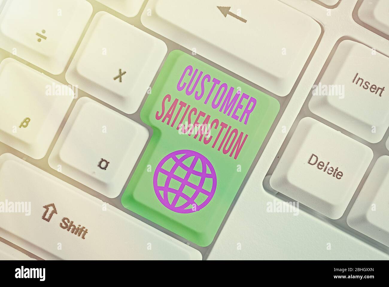 Conceptual hand writing showing Customer Satisfaction. Concept meaning ...