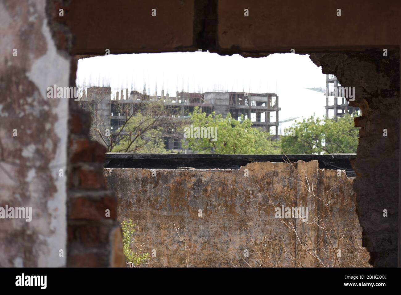 Broken Abandoned houses and building Stock Photo - Alamy