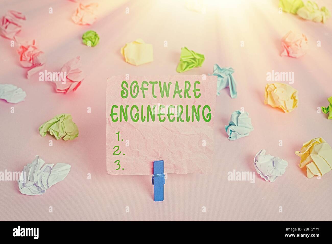 Handwriting text Software Engineering. Conceptual photo Program ...