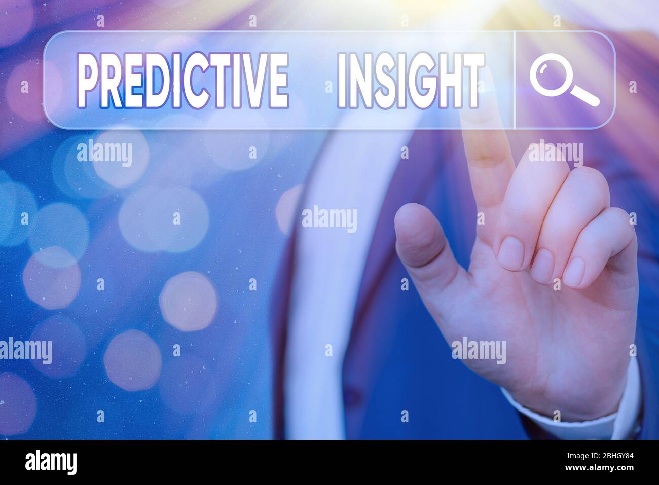 Text sign showing Predictive Insight. Business photo showcasing ...