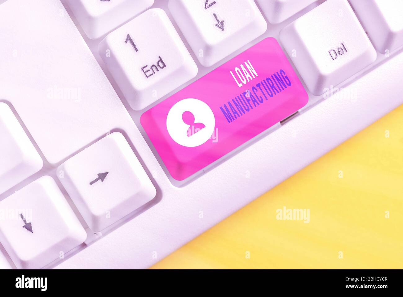 Handwriting text Loan Manufacturing. Conceptual photo Bank Process to ...