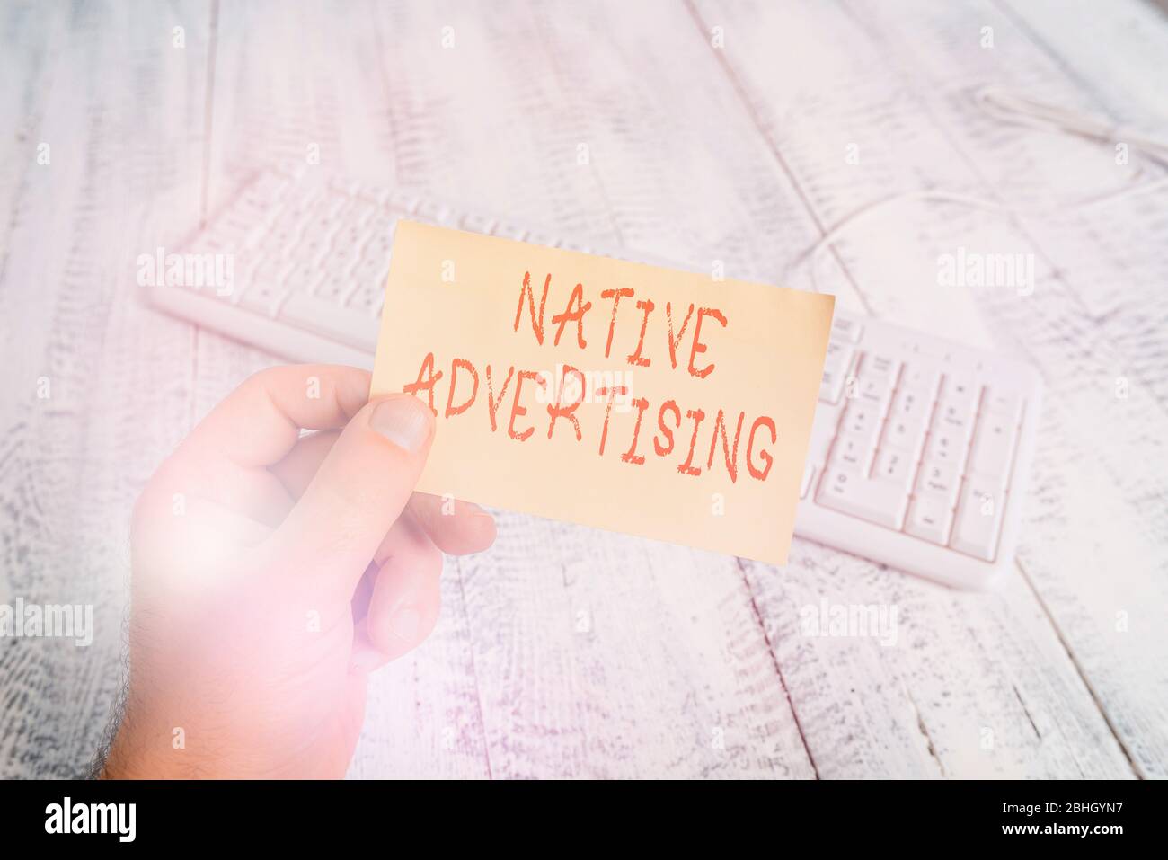 Conceptual hand writing showing Native Advertising. Concept meaning ...