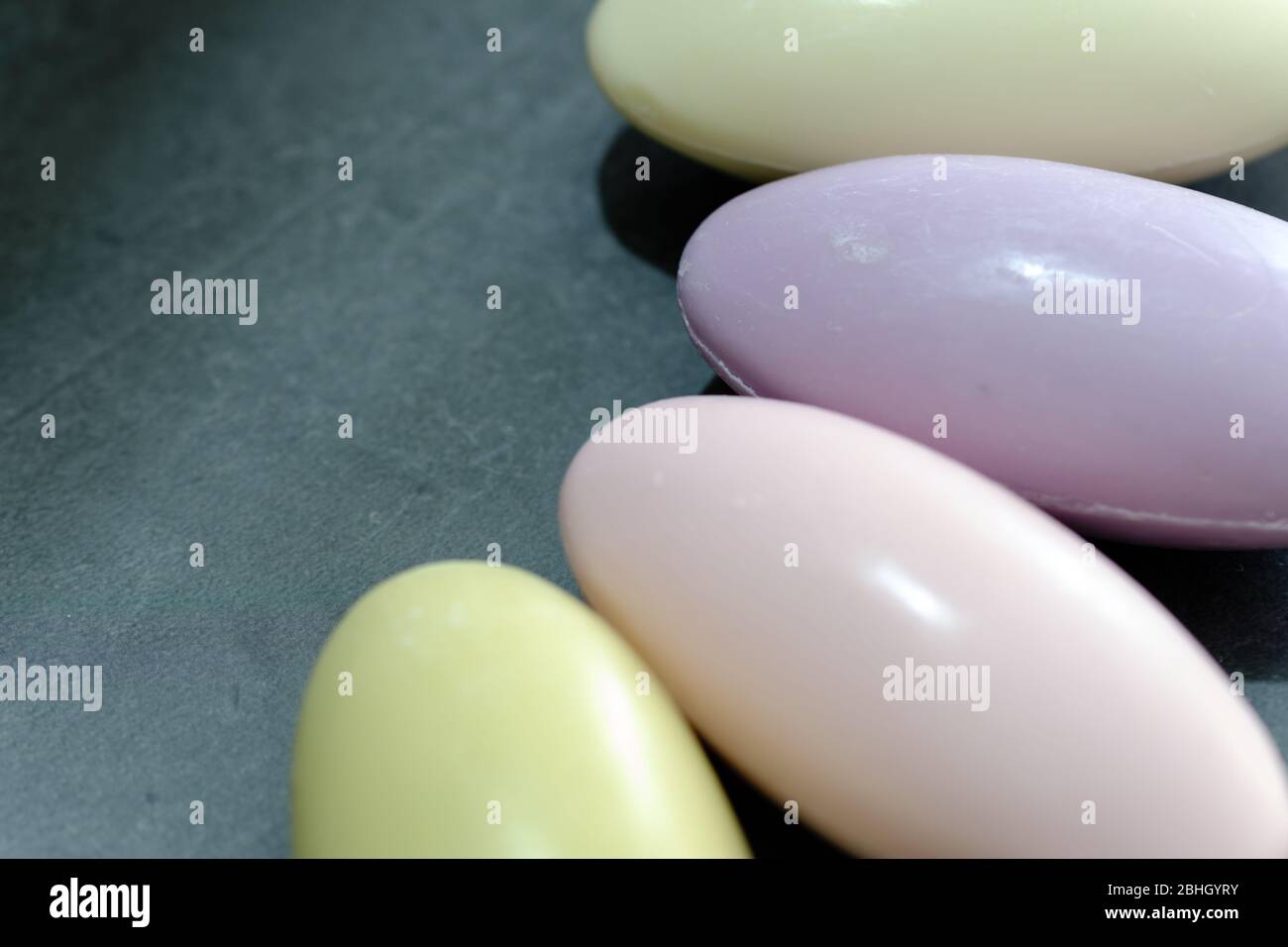 A Display of Various color of Round Bath Balls Stock Photo - Alamy