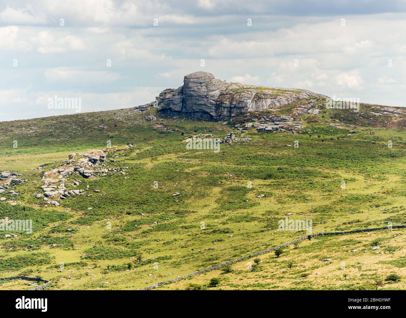 Haytor Rocks, seen from Top Tor, near Widecombe, Dartmoor National Park ...