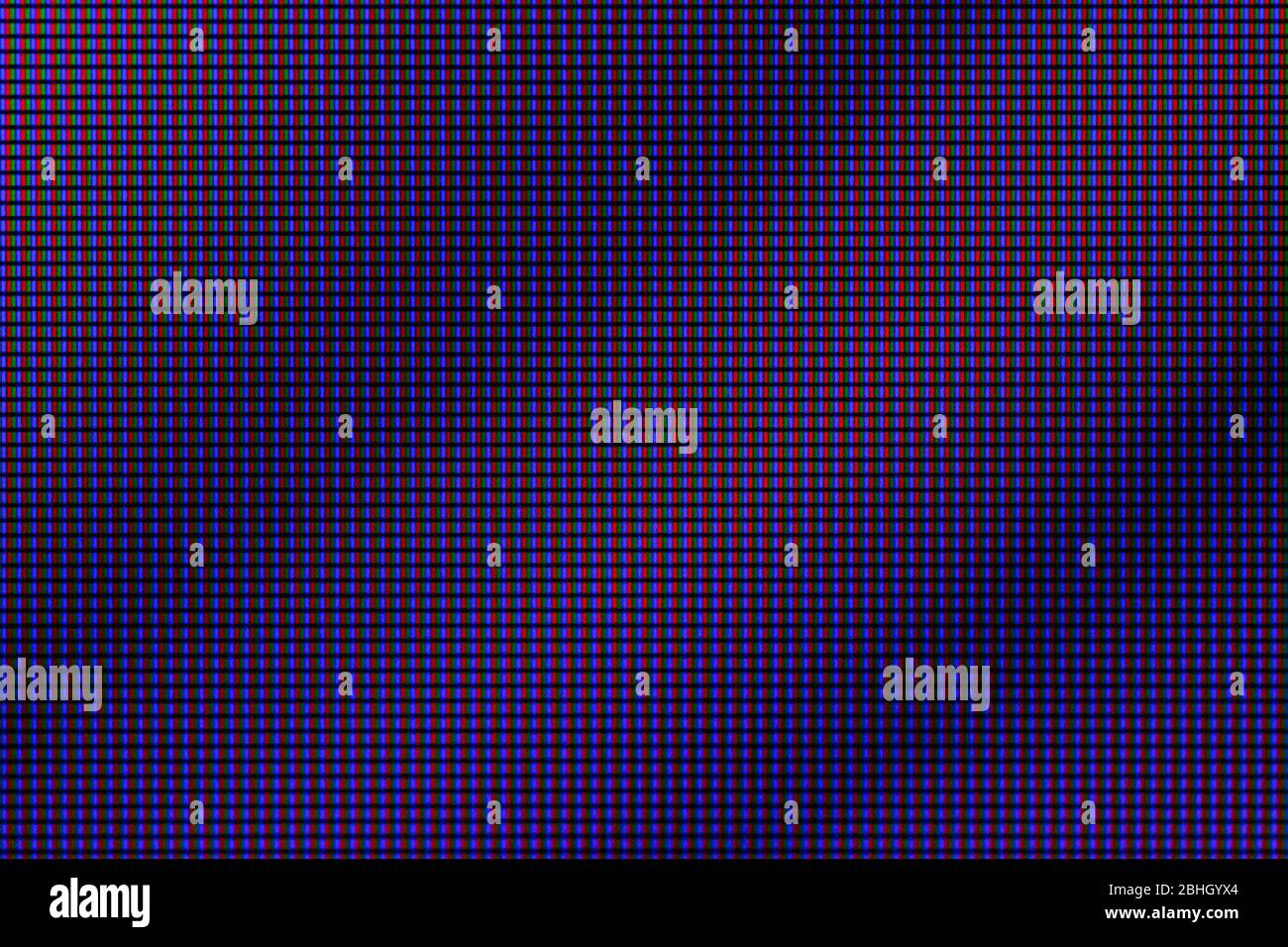 Closeup RGB LED diode from LED TV or LED monitor computer screen ...