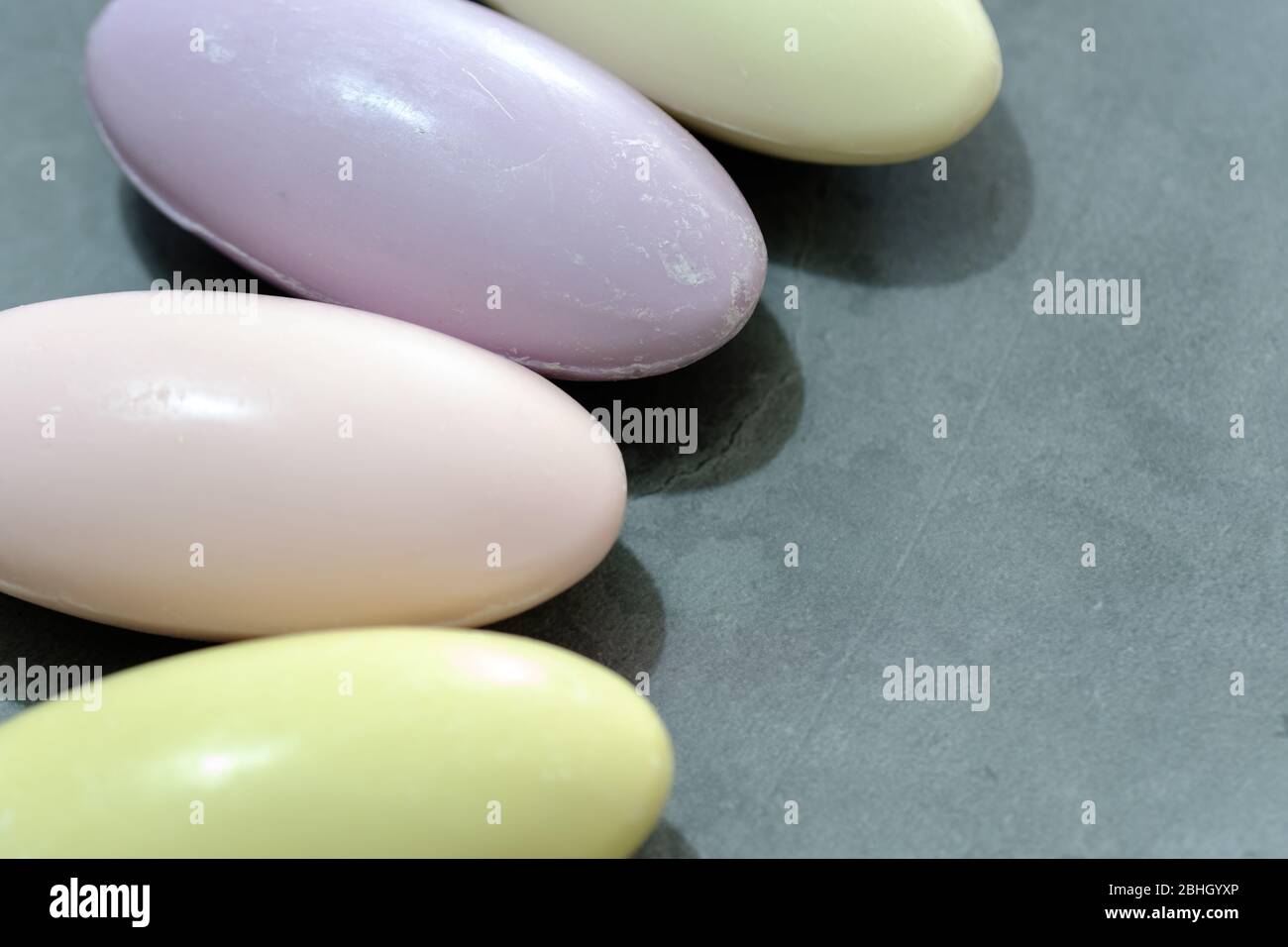 A Display of Various color of Round Bath Balls Stock Photo - Alamy