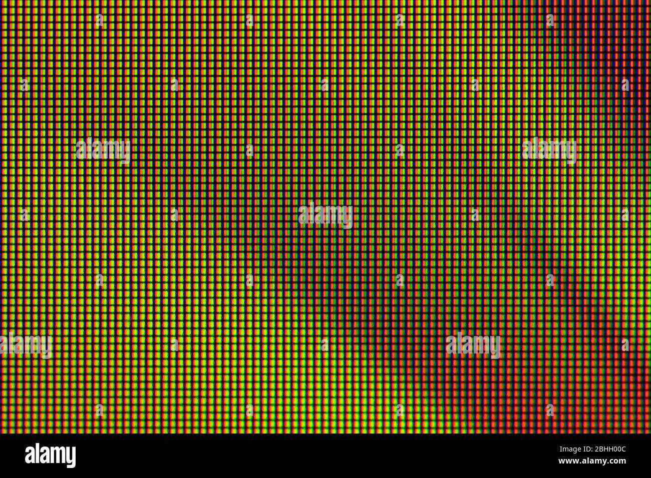 Closeup RGB LED diode from LED TV or LED monitor computer screen ...