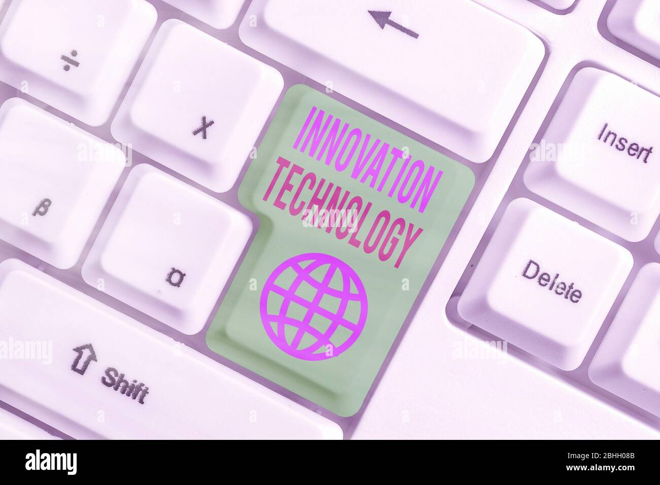 Conceptual hand writing showing Innovation Technology. Concept meaning New Idea or Method of ...