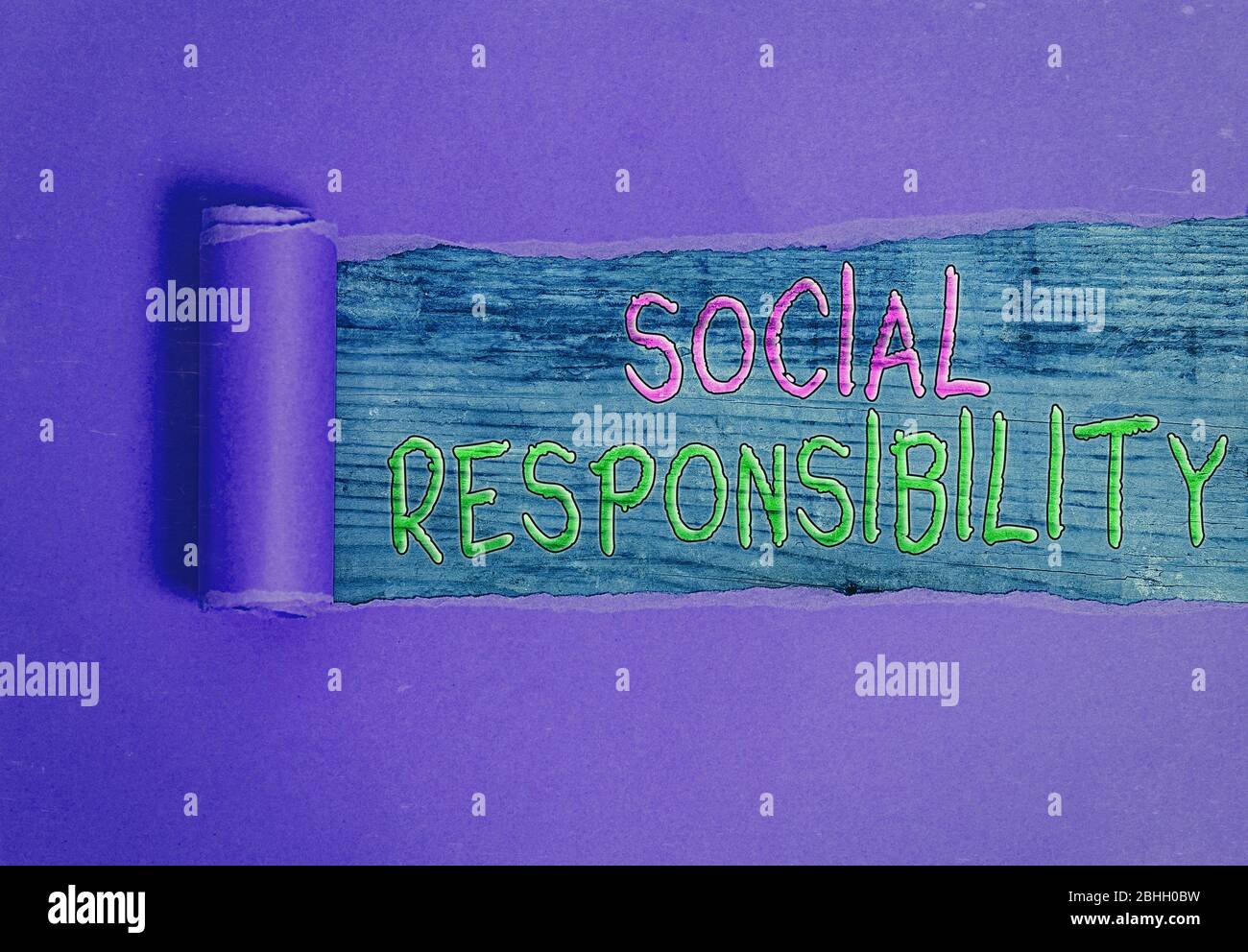 Conceptual hand writing showing Social Responsibility. Concept meaning ...