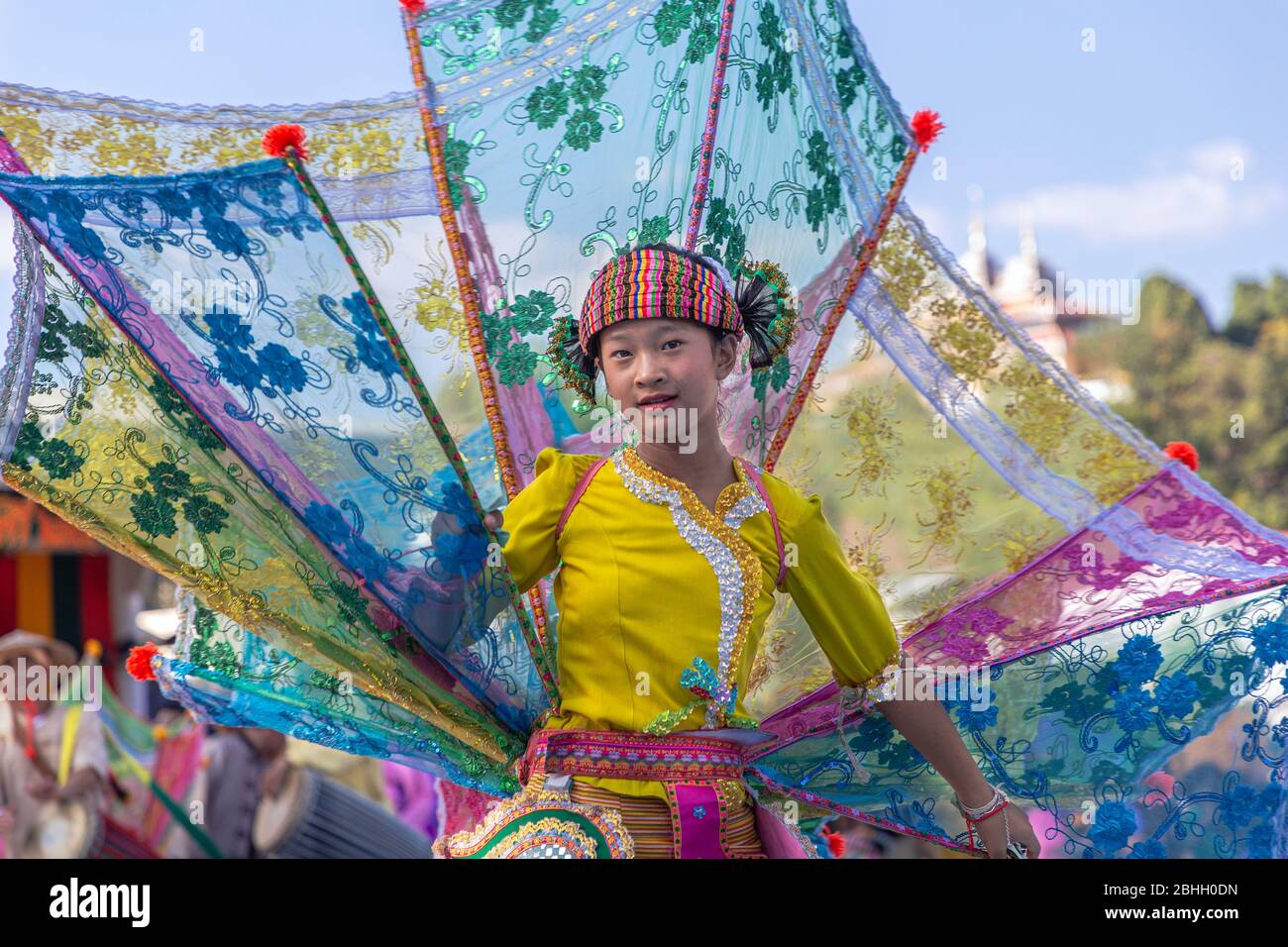 Beauty woman of Shan or Tai Yai (ethnic group living in parts of ...