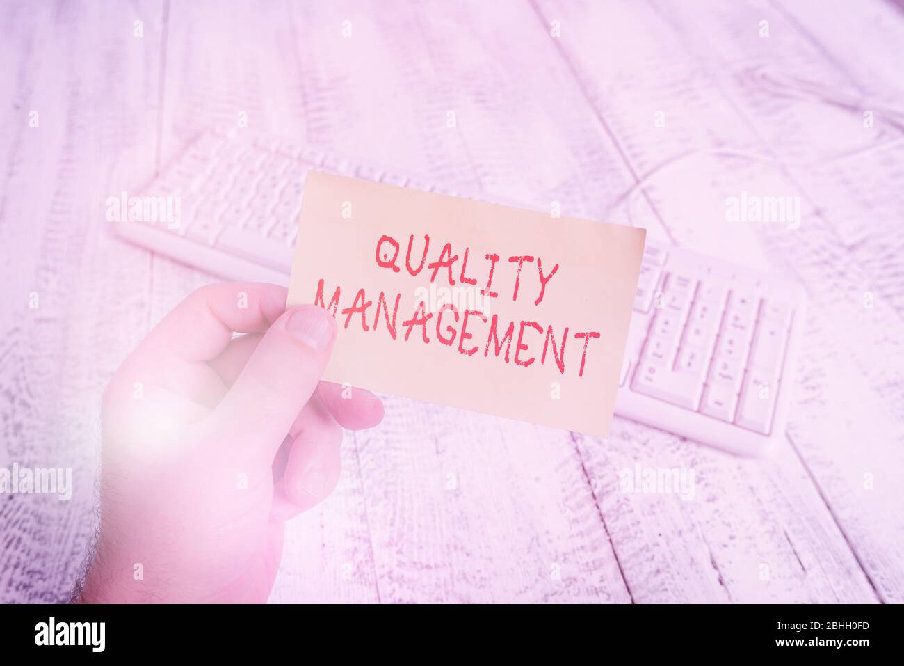 Conceptual hand writing showing Quality Management. Concept meaning ...