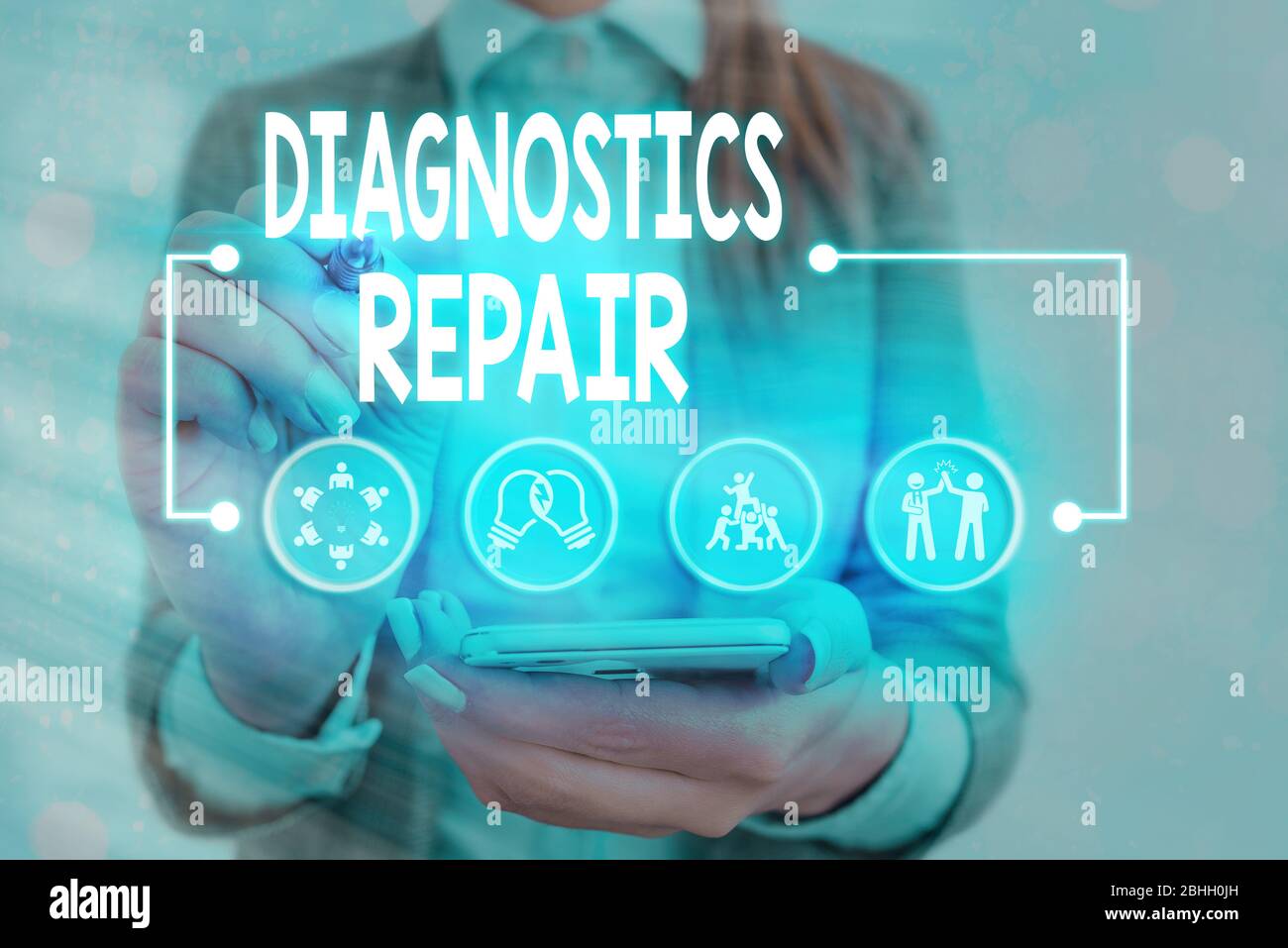 Word writing text Diagnostics Repair. Business photo showcasing A ...