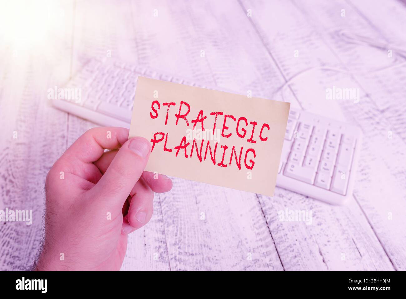 Conceptual hand writing showing Strategic Planning. Concept meaning ...