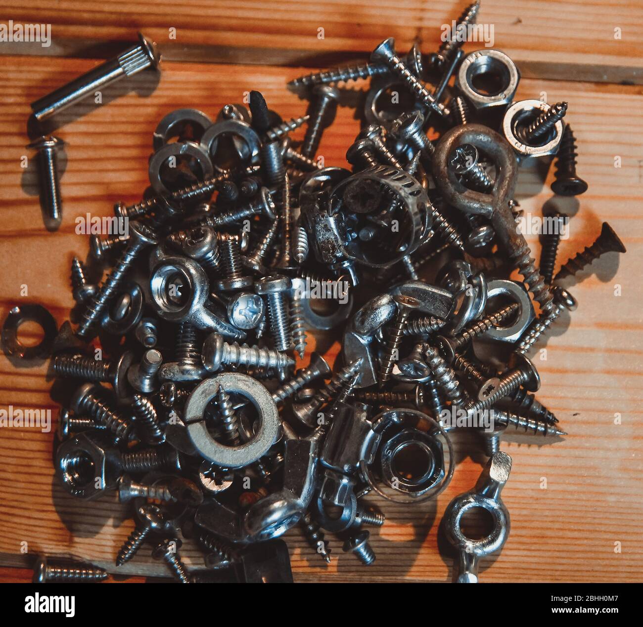 Assortment of screws and bolts Stock Photo - Alamy