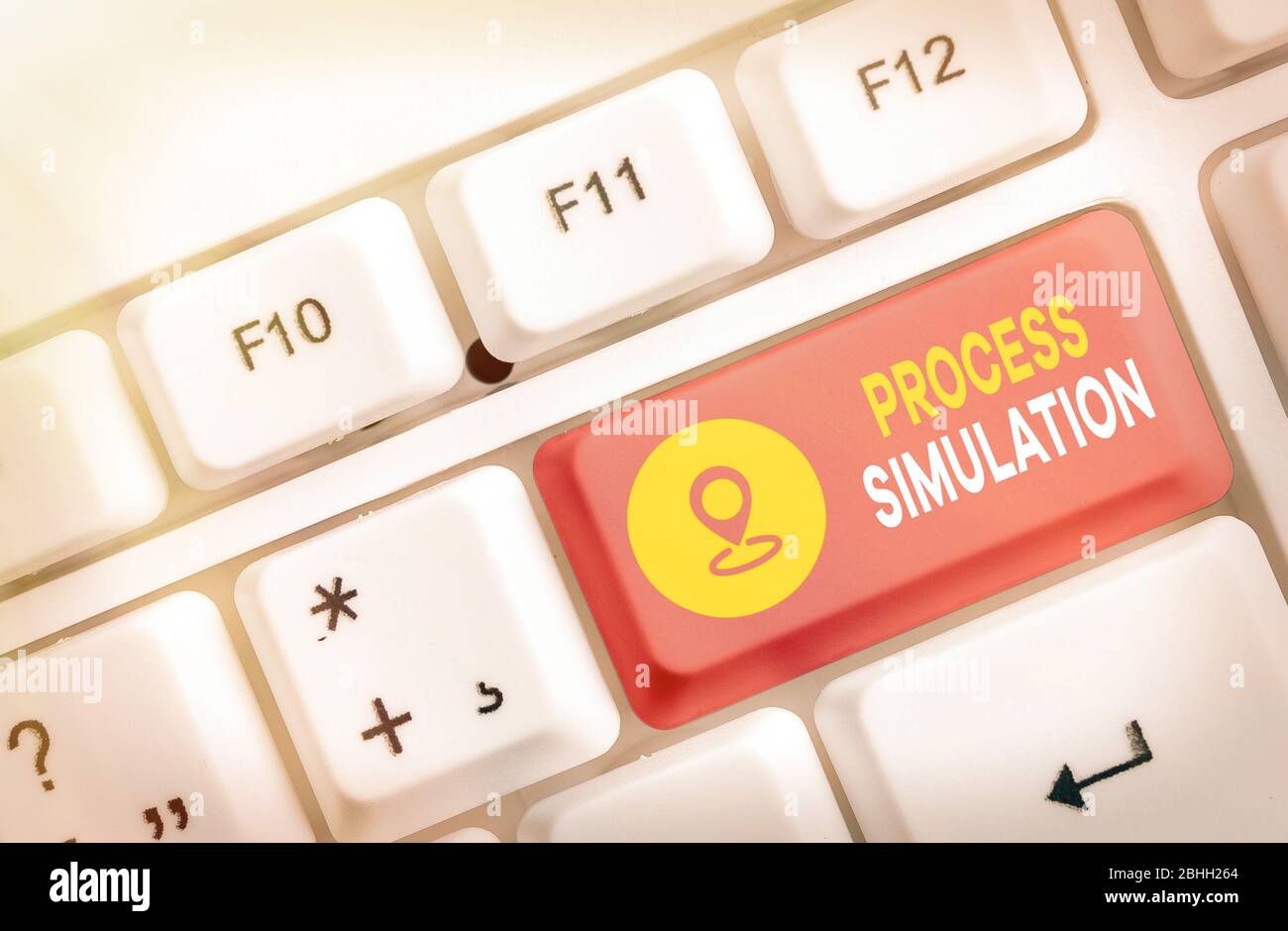 Writing Note Showing Process Simulation Business Concept For Technical