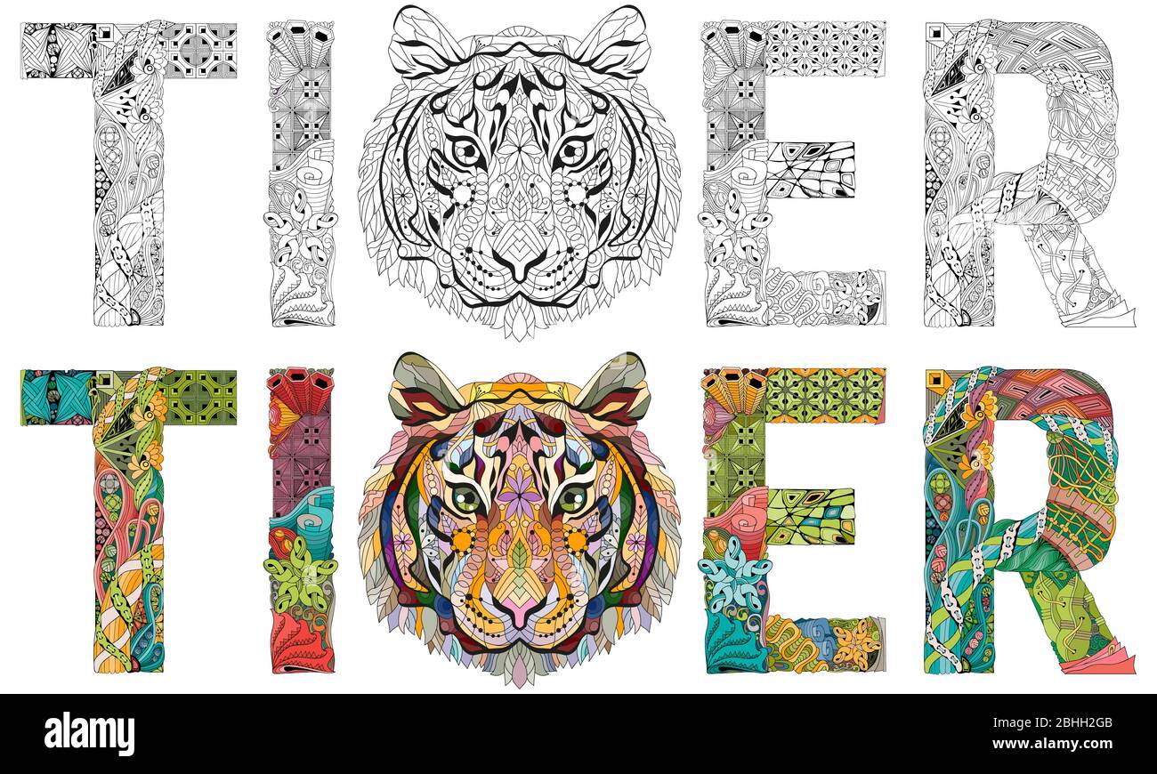 Tiger Word Art