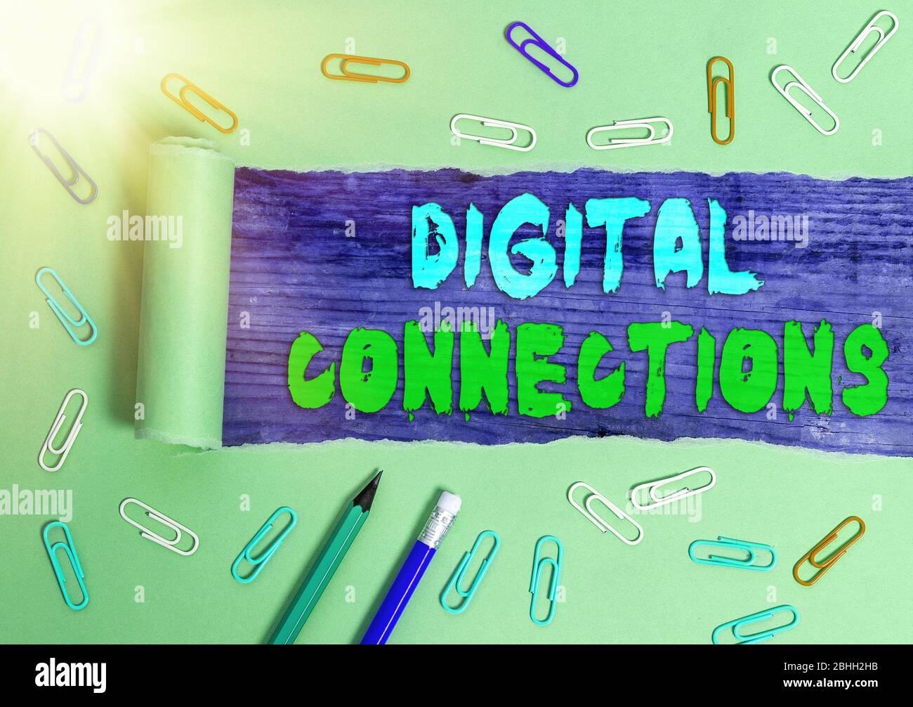 Handwriting text writing Digital Connections. Conceptual photo Powerful ...