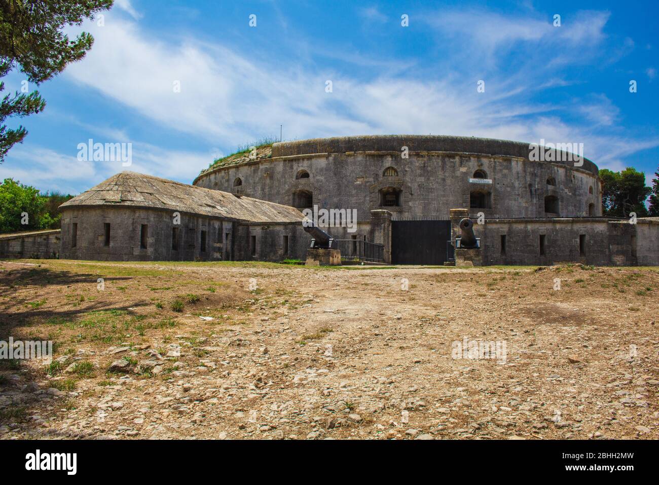 Fort Bourguignon (Fort Monsival) in Pula, Istrian Peninsula in Croatia ...