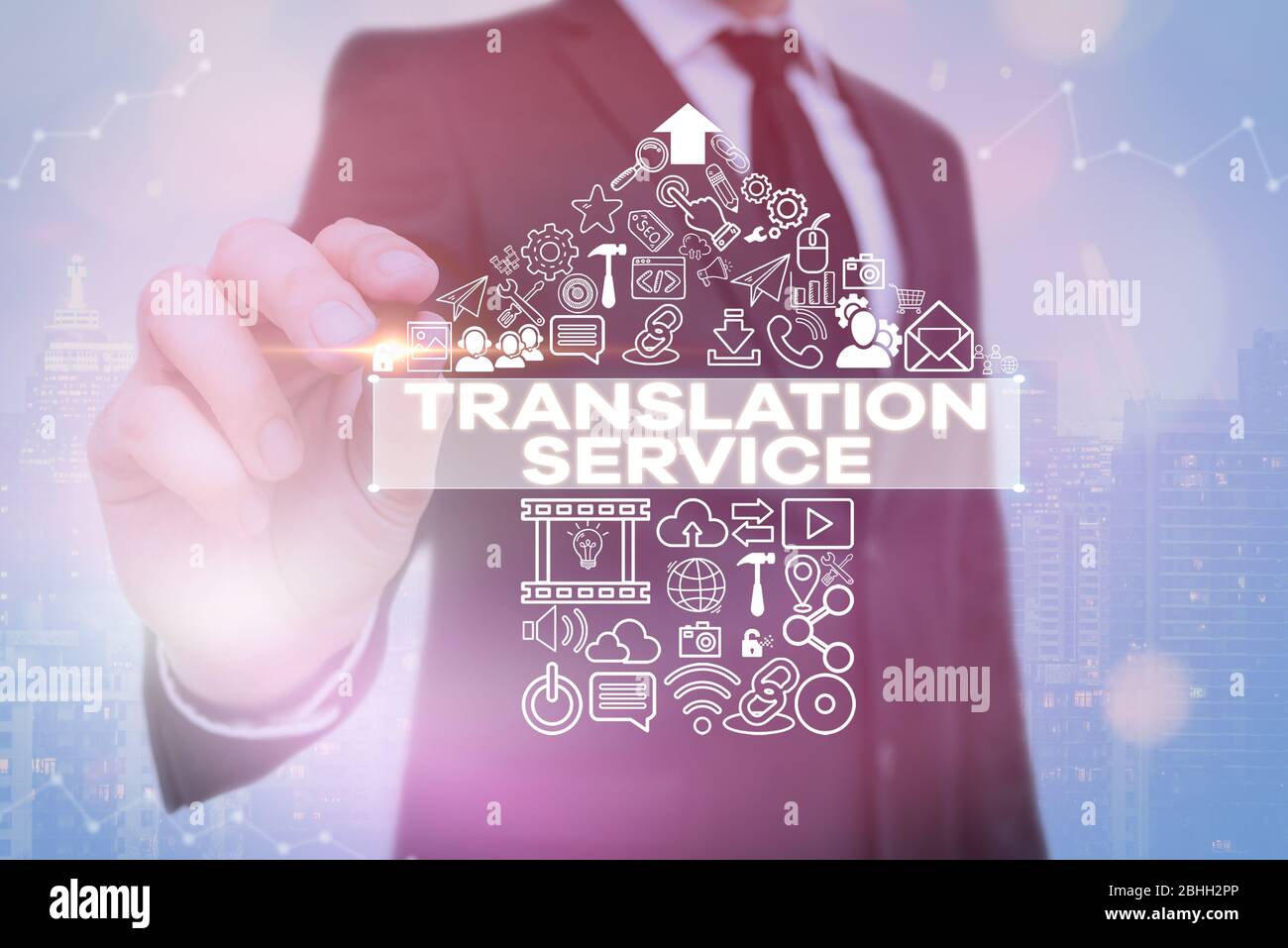 Handwriting text Translation Service. Conceptual photo the Equivalent ...