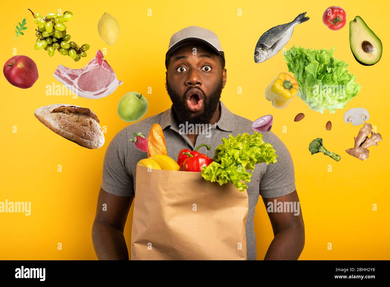 Delivery boy food hi-res stock photography and images - Alamy
