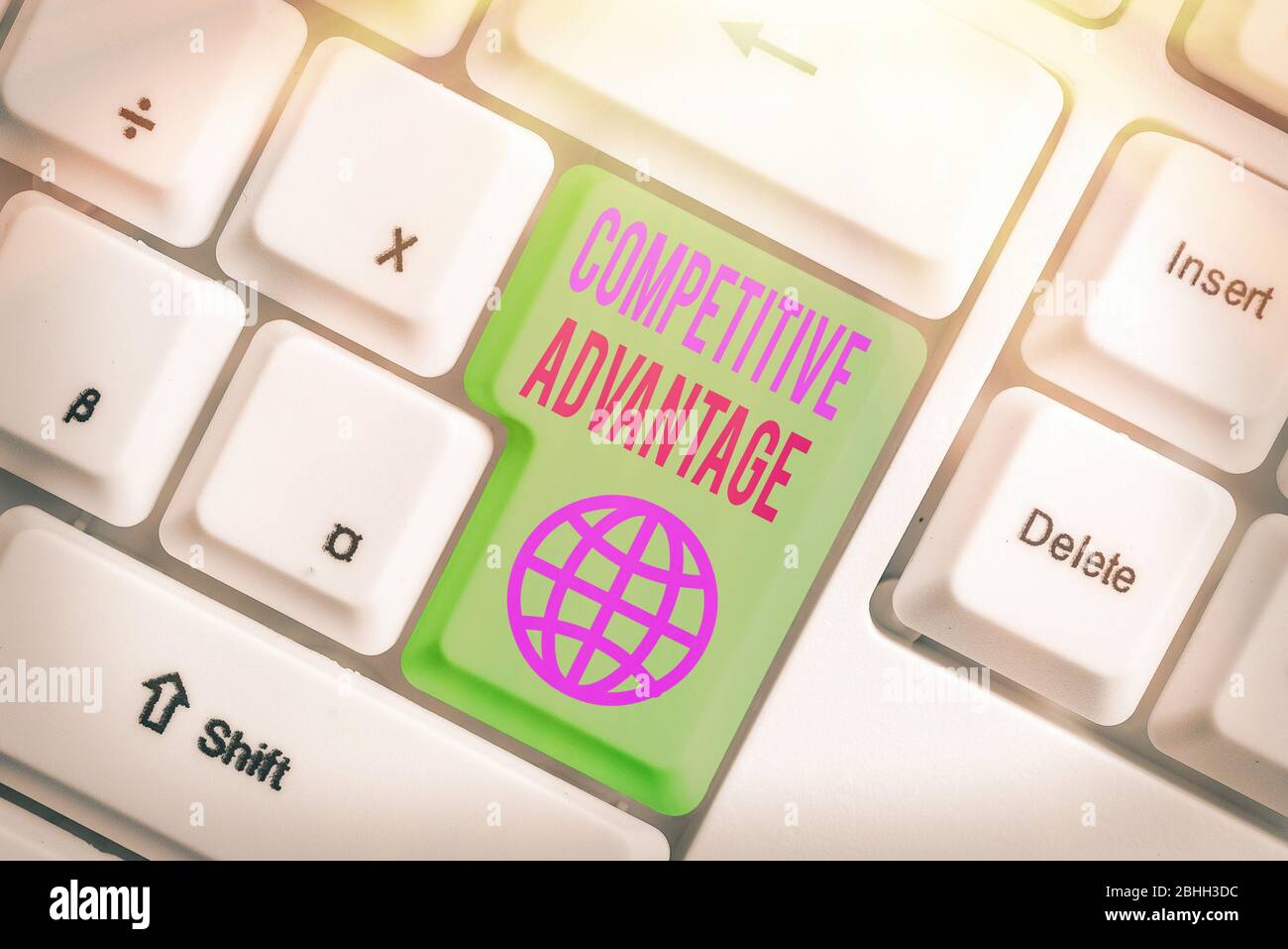 Conceptual hand writing showing Competitive Advantage. Concept meaning ...