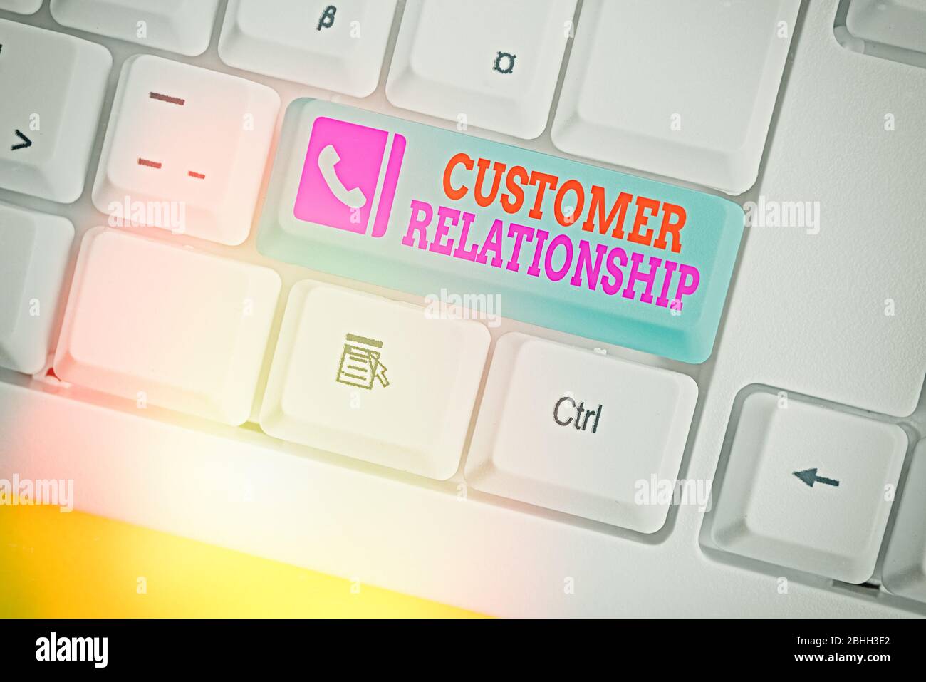 Writing note showing Customer Relationship. Business concept for Deal ...