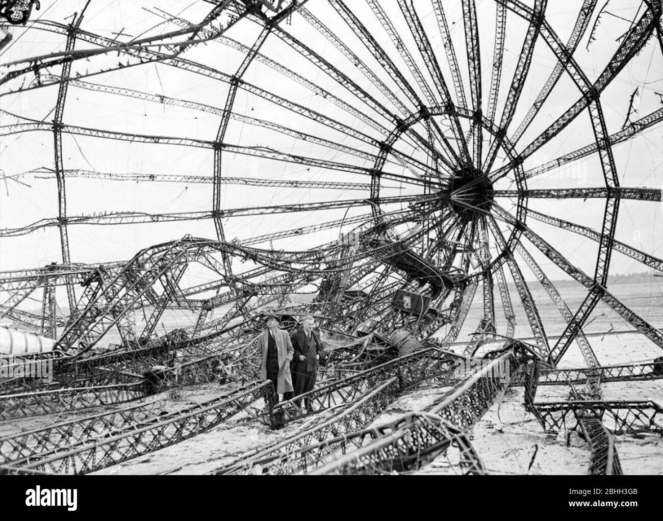 Hindenburg disaster. A German passenger airship LZ 129 Hindenburg ...