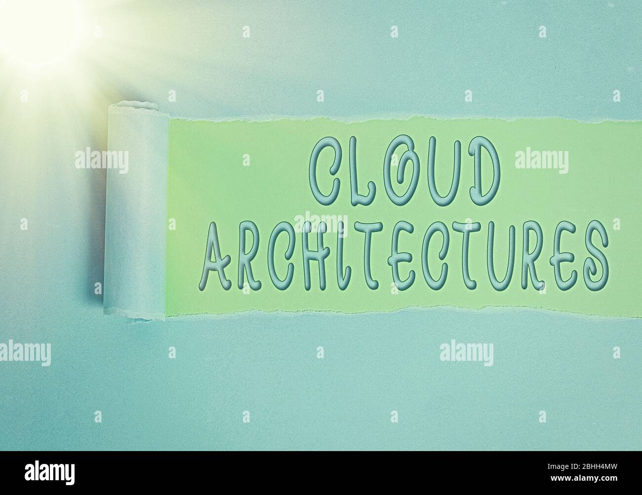 Conceptual hand writing showing Cloud Architectures. Concept meaning Various Engineered ...