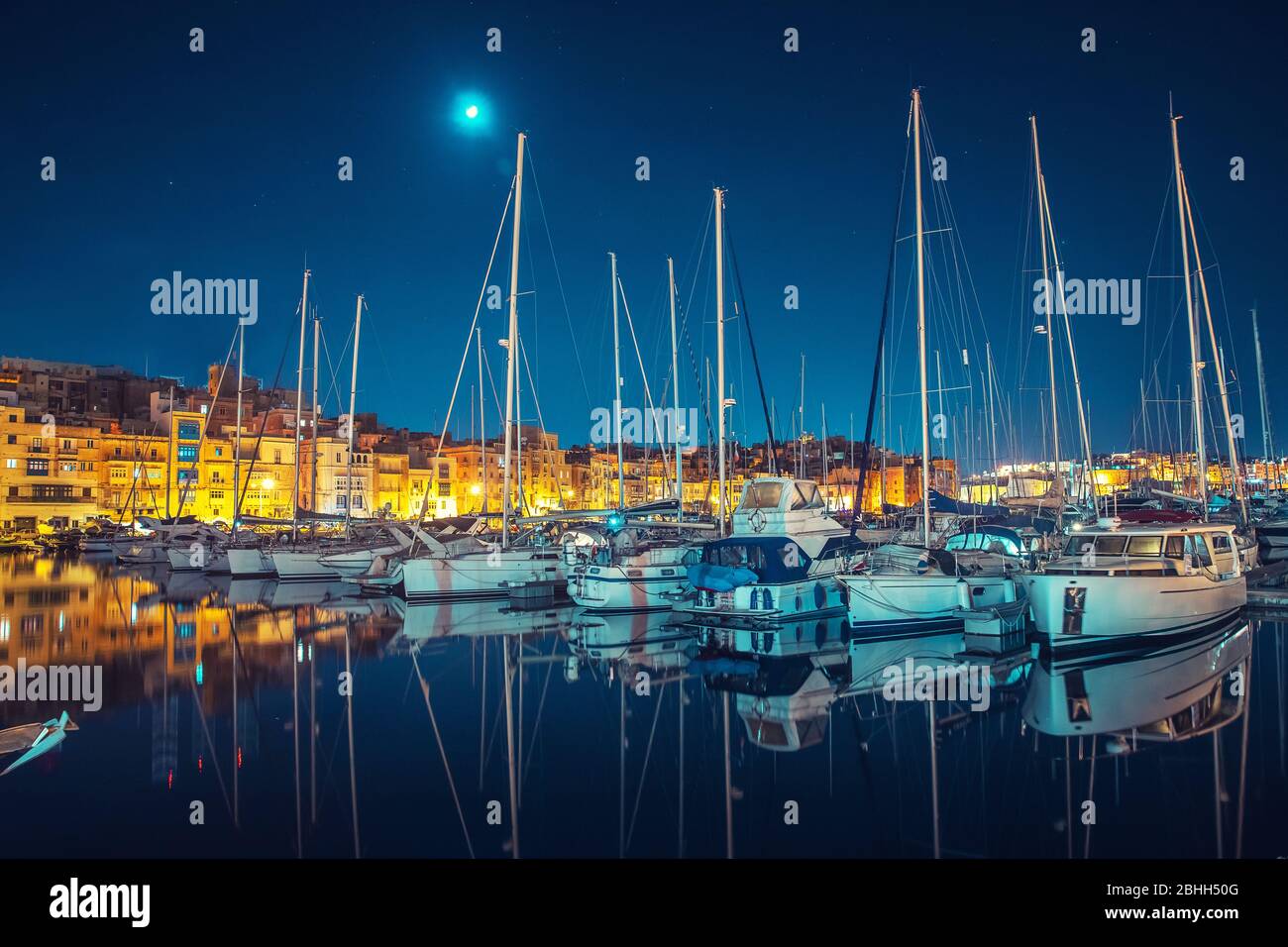 Fontvieille and Monaco Harbor with luxury yachts port, French Riviera ...