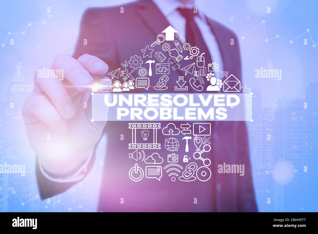 Handwriting text Unresolved Problems. Conceptual photo those Queries no ...