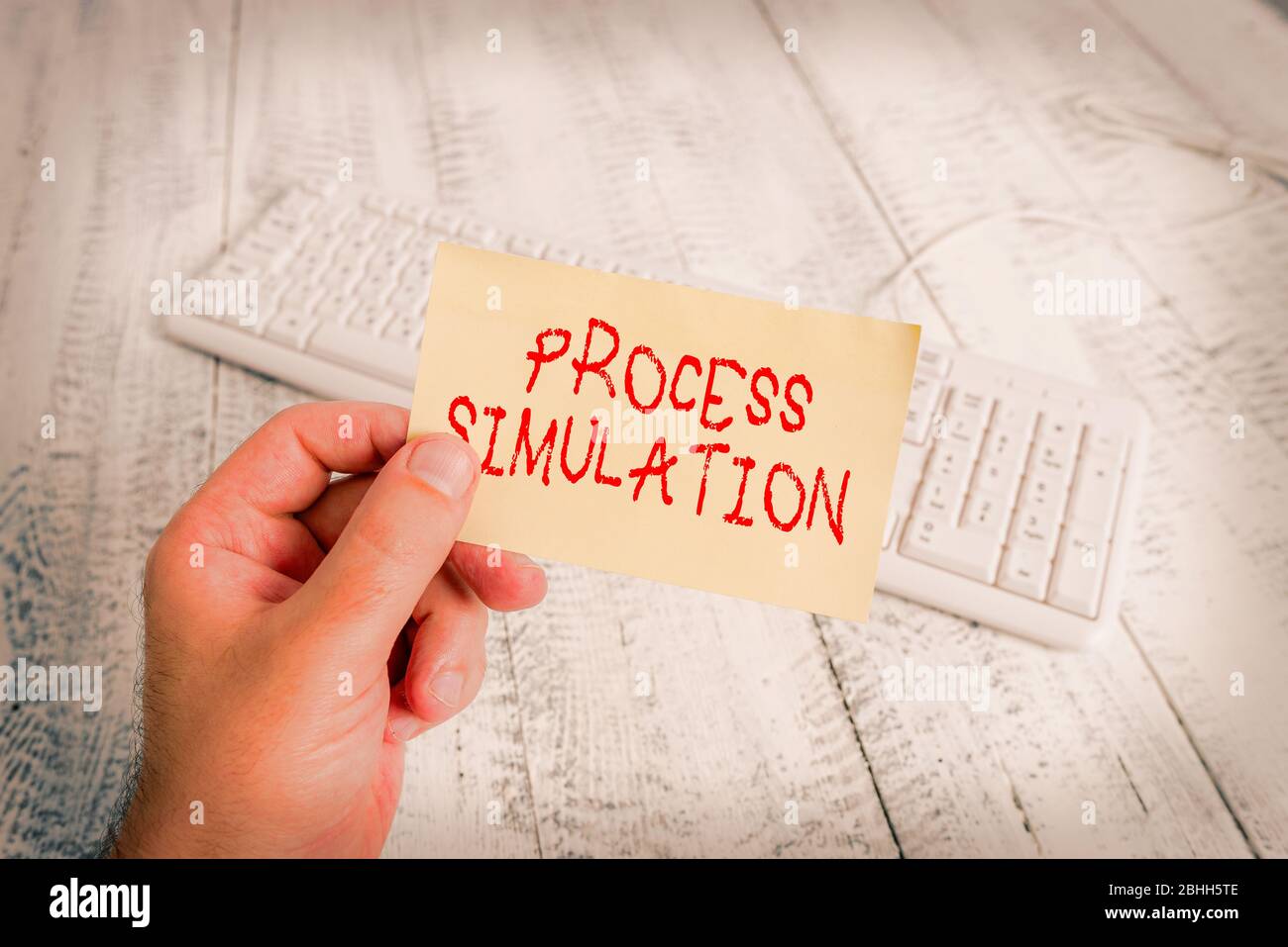 Conceptual hand writing showing Process Simulation. Concept meaning ...