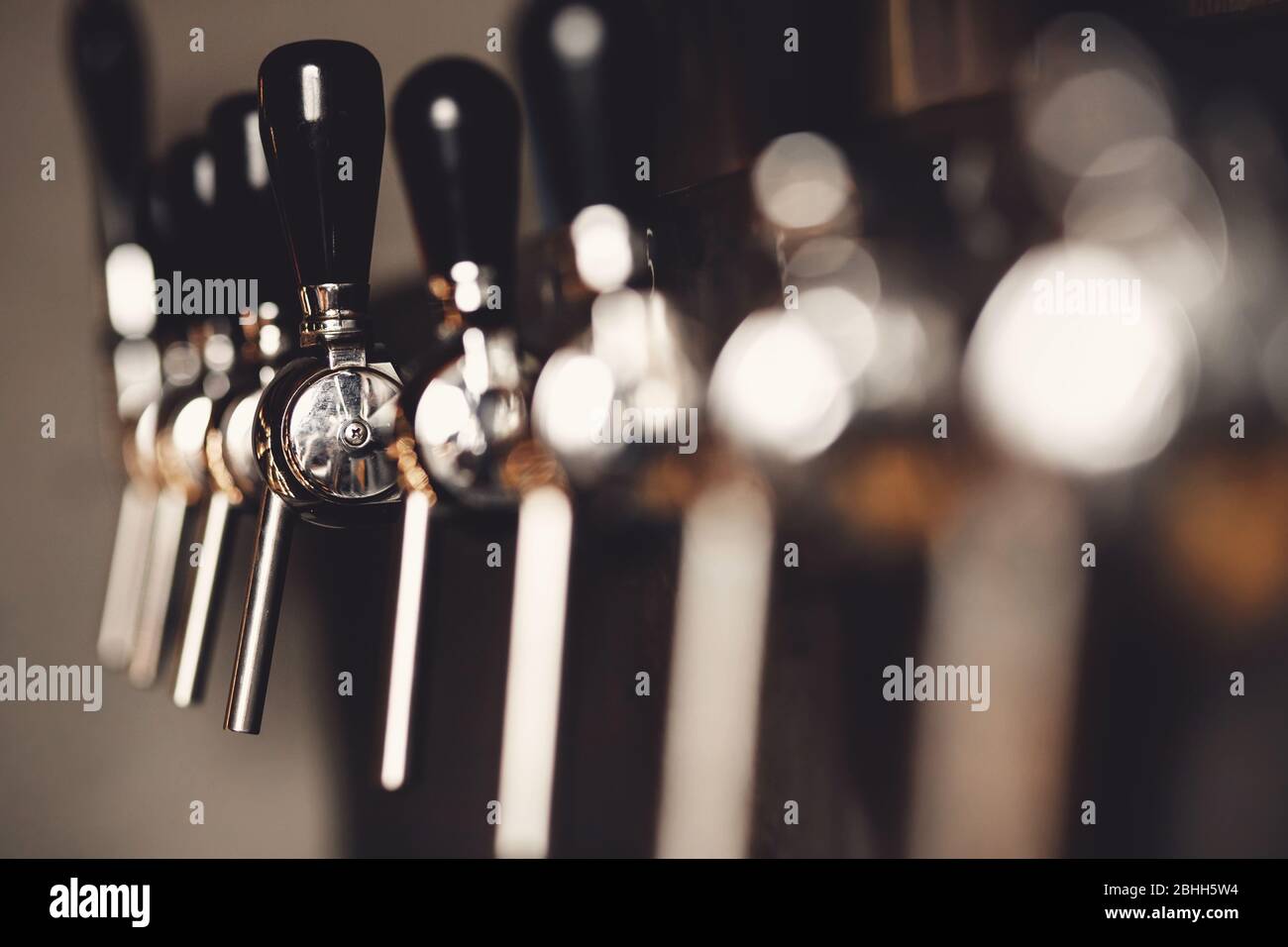 Beer taps craft pub hi-res stock photography and images - Alamy