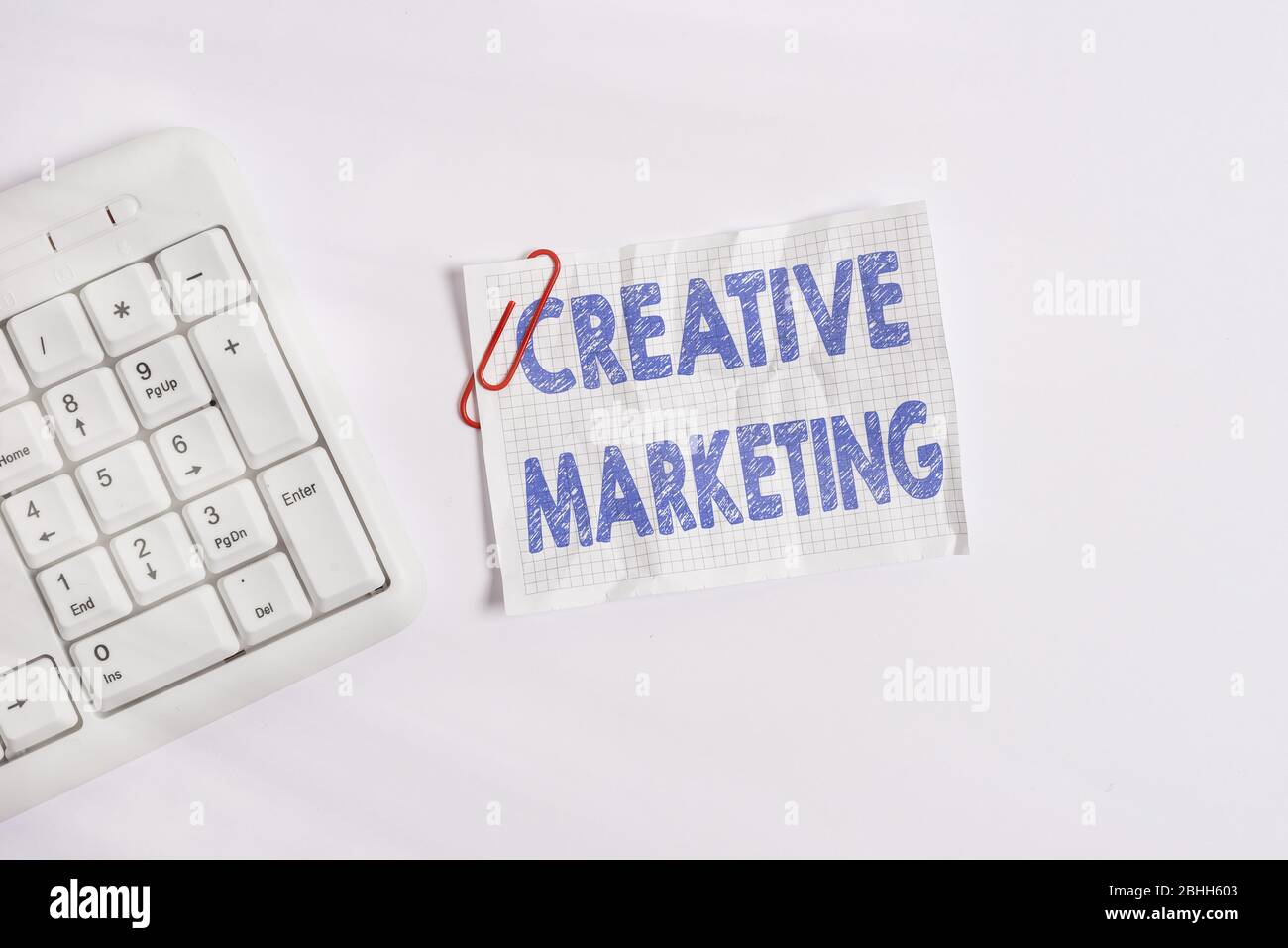 Writing note showing Creative Marketing. Business concept for ...