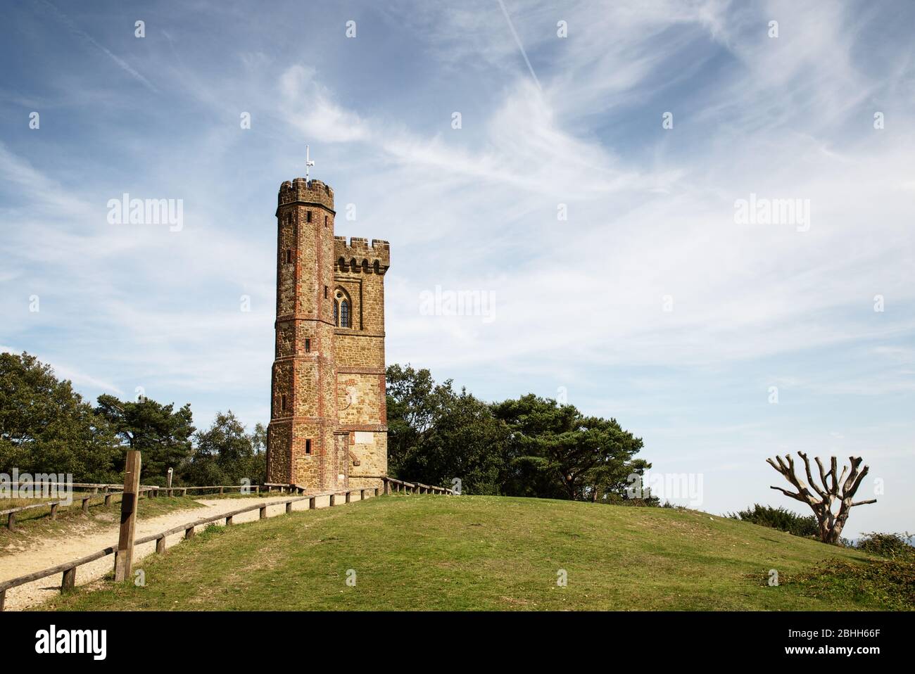 landscape image of Leith Hill Tower the highest point in South East ...