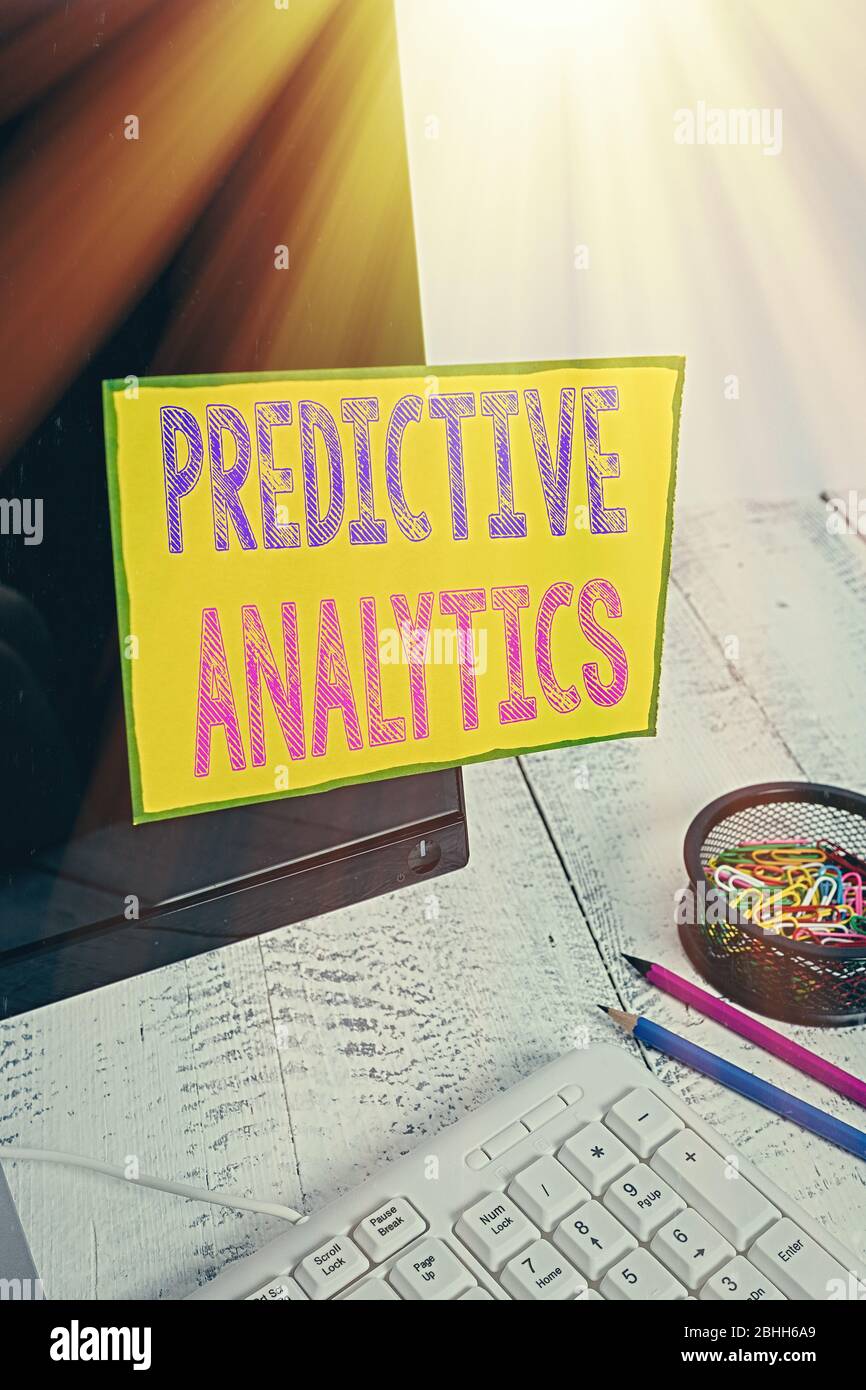 Handwriting Text Predictive Analytics Conceptual Photo Optimize