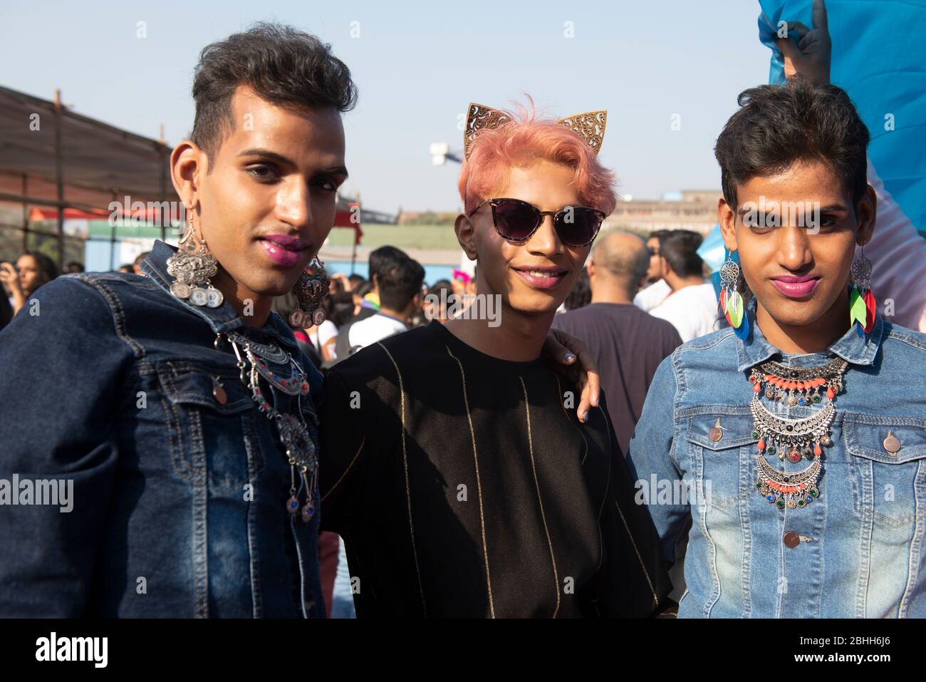 Mumbai / India 01 February 2020 LGBT community young gay mamber posing ...