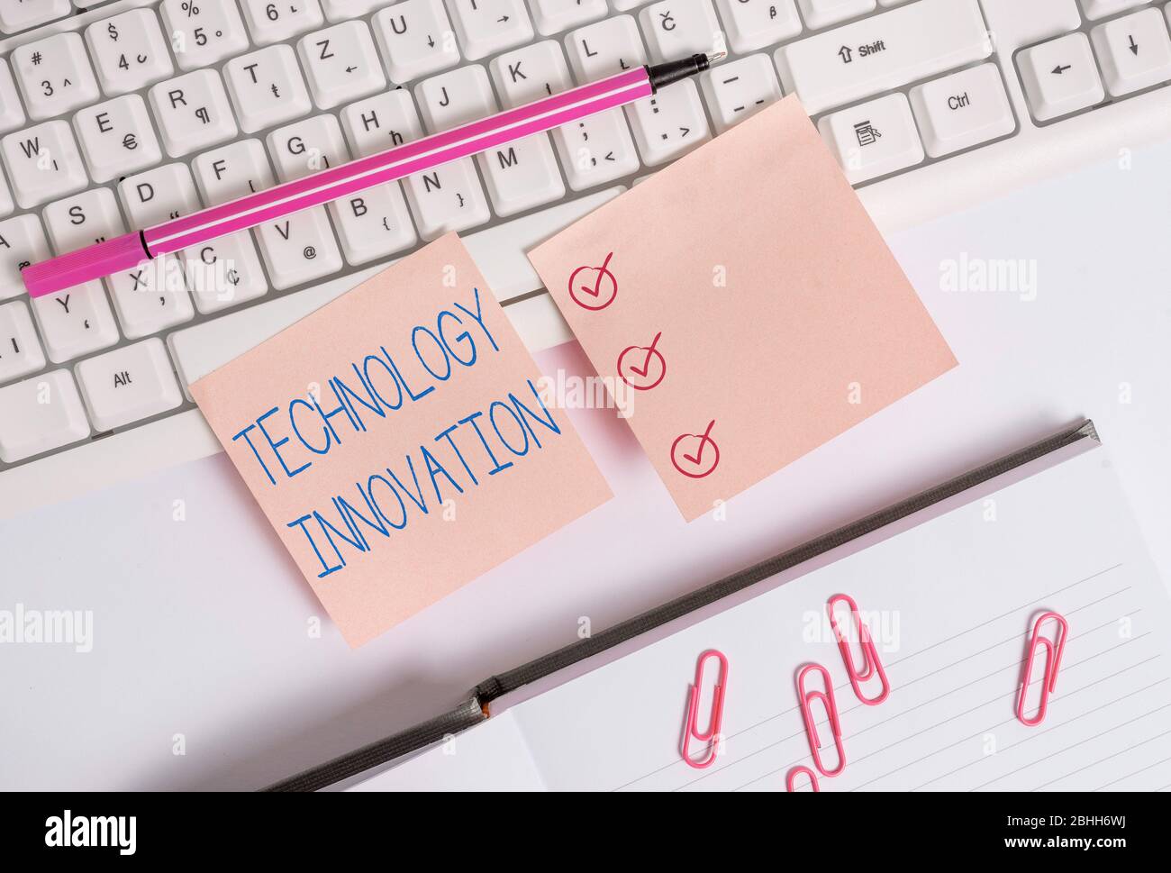 Handwriting text Technology Innovation. Conceptual photo advanced net ...